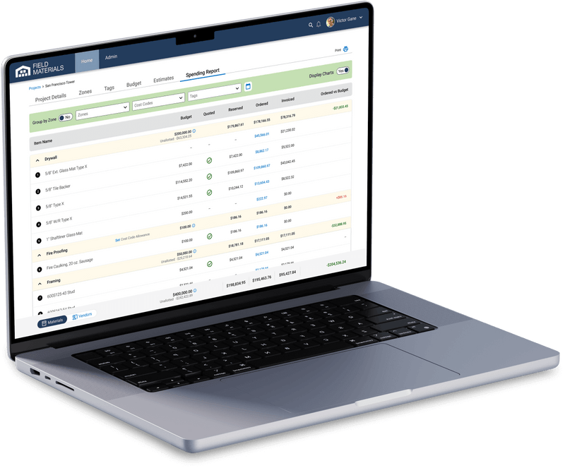 Field Materials Procurement Platform